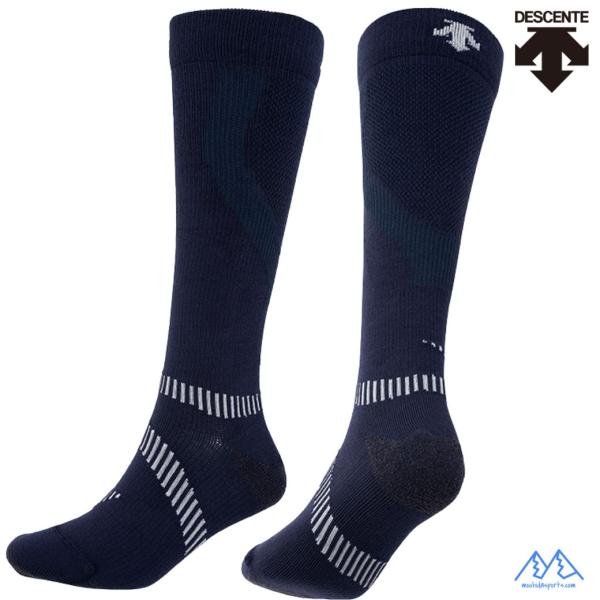 DESCENTE MOVE SOCKS FOR SKI HEATNAVI光を効率よく熱に変換することで優れた保温力を発揮する積極保温素材ヒートナビを採用したスキーソックス 外反スパイラルにより母指球への重心位置を意識することで安定したを滑り...