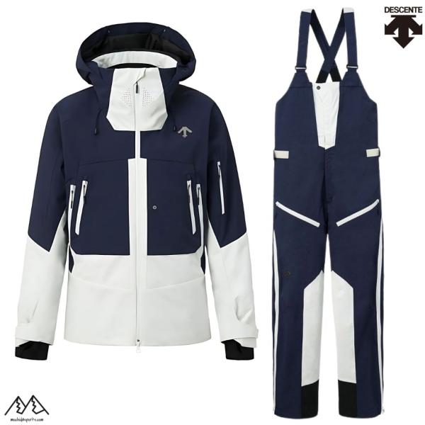 身体を包み込むように精巧に形成したミニマムパターン"S.I.O"を採用したスキージャケット&amp;ビブパンツ・AQUA SCREEN PRO(アクアスクリーンプロ) ：耐水圧 20,000mm、透湿性 20,000g/m2/24h(B-1...