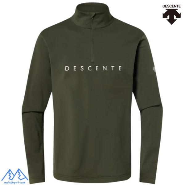 DESCENTE　UNDER SHIRTS MEN'S T-NECKハーフジップ スキー アンダーシャツ●特徴・デザインポイント鮮やかなカラーで前面のDESCENTEロゴが特徴のハーフジップシャツ。●素材・着心地ストレッチ性に優れ、裏側は肌...