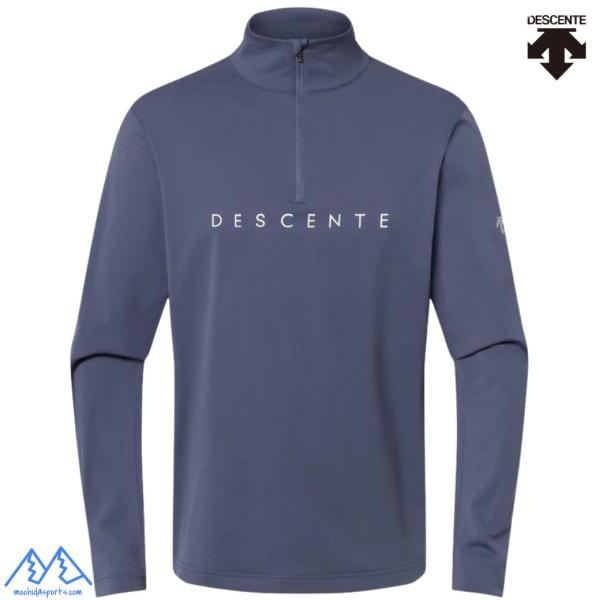 DESCENTE　UNDER SHIRTS MEN'S T-NECKハーフジップ スキー アンダーシャツ●特徴・デザインポイント鮮やかなカラーで前面のDESCENTEロゴが特徴のハーフジップシャツ。●素材・着心地ストレッチ性に優れ、裏側は肌...