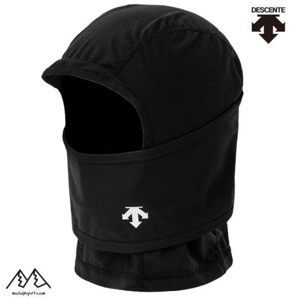 デサント　バラクラバDESCENTE BALACLAVA顔全体を包み込むバラクラバ。カラー：BLK ブラック素材：表地:ポリエステル　ポリエステル100%サイズ：LARGE/SMALL