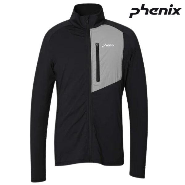 PHENIX Time Space Middle Jacket  伸縮性の高いニット素材で作られたベーシックなミドルジャケット4wayストレッチ裏起毛ニットナイロンタフタ表地　ポリエステル90%, ポリウレタン10%,裏地　ナイロン100%...