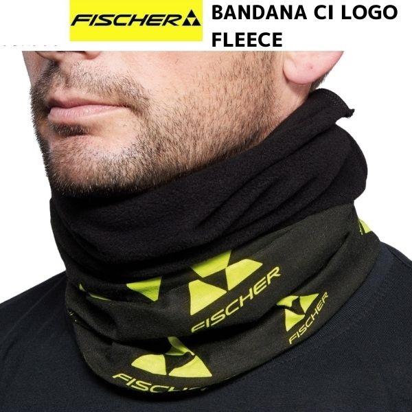 FISCHER BANDANA CI LOGO FLEECEG36422ポリエステル100％　 暖かいフリース素材とコンビになった筒状バンダナ。