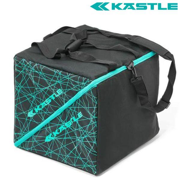 KASTLE BOOT CUBE 3P Boot Bag　Black Mintケスレ ブーツキューブ ブーツバッグ 3P スキーブーツを 3 足収納できるブーツバッグ。6つのジッパー付きのパッド入りコンパートメント、調節可能なキャリングスト...