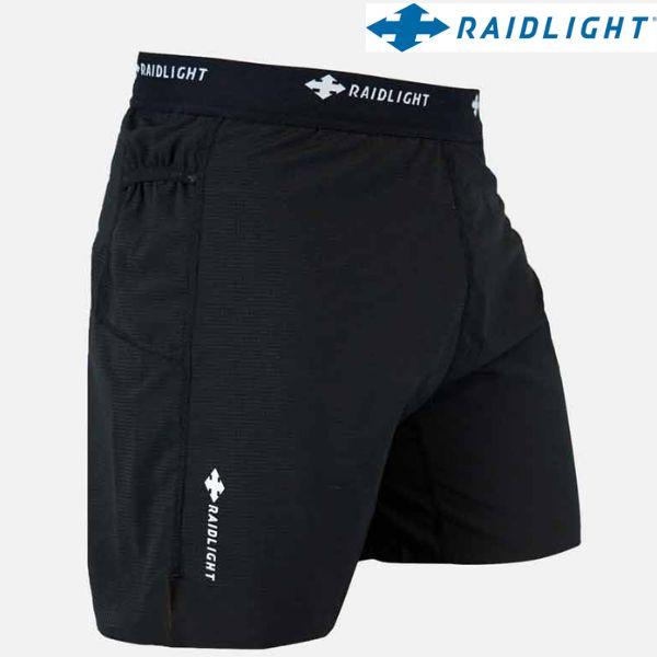 RAIDLIGHT レイドライト TRAIL RAIDER SHORT BLACKメンズランショートパンツ 伸縮性の高いウエストバンドと 3 つのポケットを備えた Trail Raider ショーツは、快適で実用性の高いランニングショートパ...