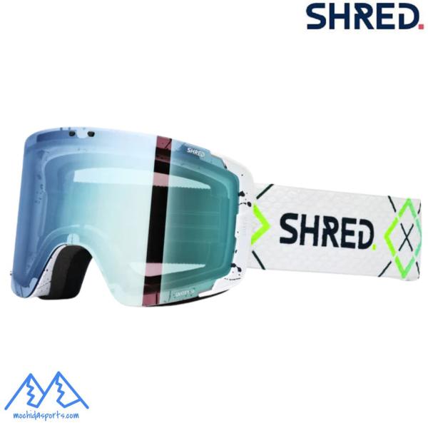 SHRED GRATIFY BIGSHOW GRADERCBL 2.0 ICE ■レンズ：CBL 2.0 ICE MIRROR lens (可視透過率 21％) CAT:S2　+すべてのヘルメットに対応可能+人間工学に基づいたフレームデザイ...