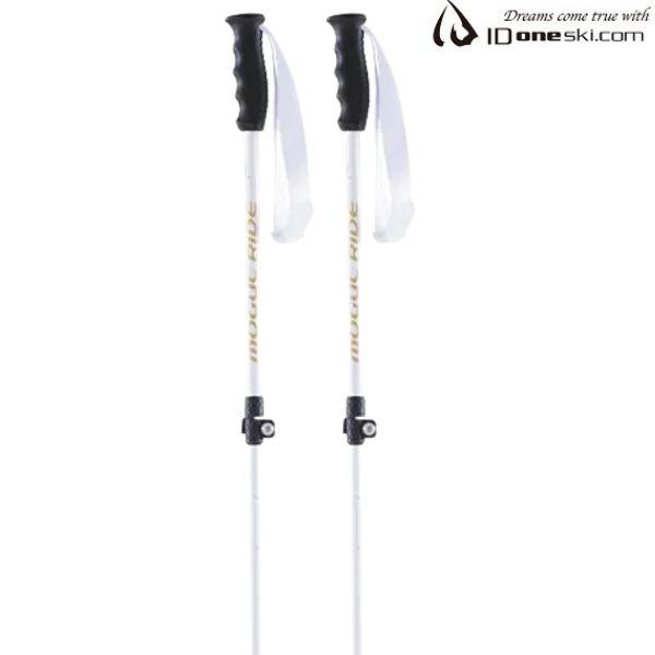 ID one モーグルライド ジュニア MR-JR12-A ストック70-100cmまで調整可能なジュニア用伸縮式ポールです。ジュニア専用の小さめのノッチグリップを採用し、素材は上段にアルミ14mm、下段にカーボン12mmを採用し軽量に仕上...