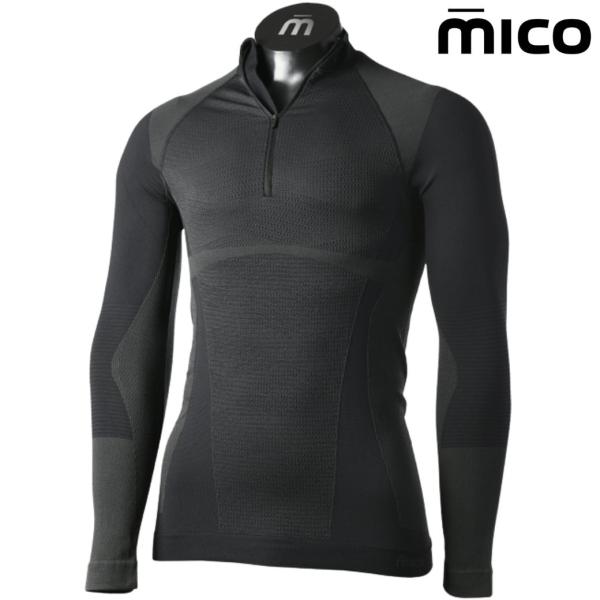 MICO MAN LONG SLEEVE ZIP NECK IN-1852ミコ ジップアンダーシャツ ブラック 「セカンドスキン」をコンセプトに、Dryarnポリプロピレン繊維を採用した、「MEDIUM（中厚）」シリーズです。 体に馴染むフ...
