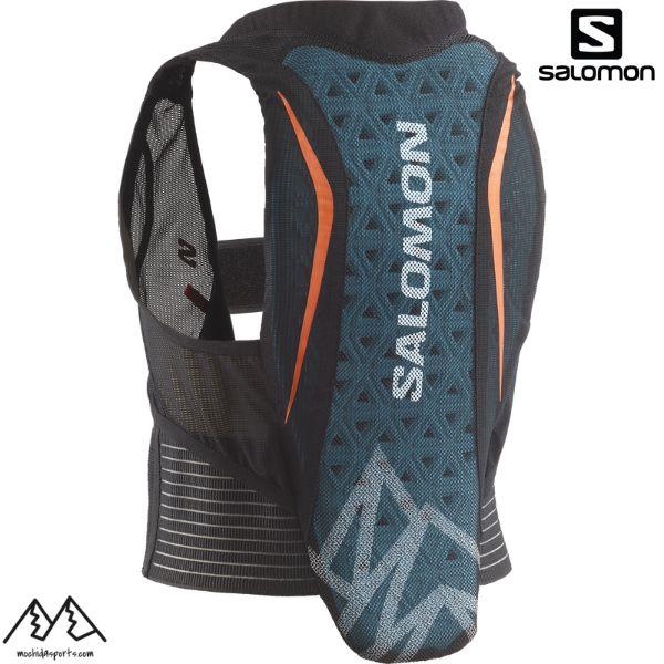 SALOMON  FLEXCELL PRO JUNIOR L47340900 サロモン 　ジュニア用 バックプロテクター チェストストラップとウエストストラップでしっかり固定するエルゴノミックデザイン採用のジュニア用バックプロテクター。激し...