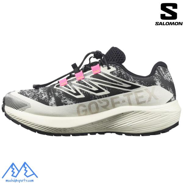 サロモン  女性用 グラベル ランニング シューズSALOMON AERO FLOW GRVL GORE-TEX舗装路から砂利道まで自由に切り替えができ、防水機能も備えた軽量で多目的に使える全地形対応ランニングシューズ。操作しやすいレーシン...