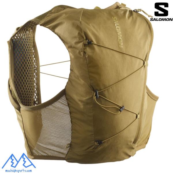 サロモン ランニングベスト フラスク付SALOMON ACTIVE SKIN 8 SET　BRILLIANT OLIVE WILLOW長距離トレイルランニングのランクアップの足がかりとなる Active Skin 8 が、さらなる使いやすさ...