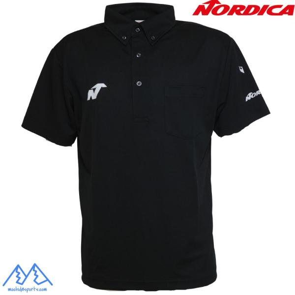 ノルディカ ドライ ボタンダウン ポロシャツNORDICA Dry Button-Down POLO SHIRT 襟の形が美しい、シャープな印象のボタンダウンポケット付きドライポロシャツ 素材：ポリエステル100％　4.4オンス右胸　N L...