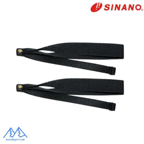 SINANO　シナノ ストラップ PS-N101長さ調節可能なスキーポール用ストラップ。2本1組カラー：ブラック