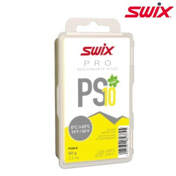 SWIX PS10-6 60gPRO Performance Speed PSベースワックスPS10　イエロー0〜＋10℃