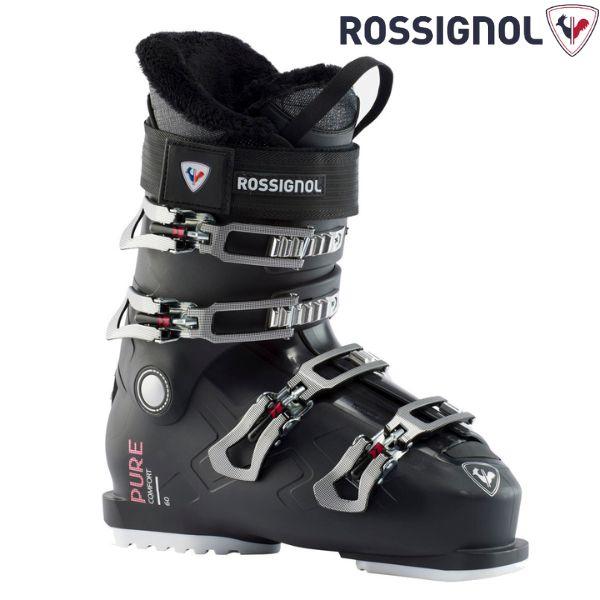 ROSSIGNOL PURE COMFORT 60 レディーススキーブーツ 品番：RBM8230カラー：SOFT BLACKラスト：104フレックス：60