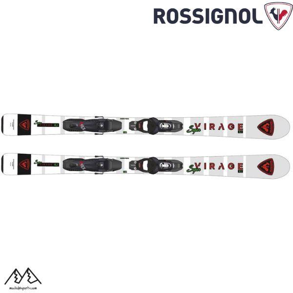 ロシニョール ジュニアスキーROSSIGNOL SUPER VIRAGE KJ + KID-X 120cm 130cm 140cmロシニョール スーパーヴィラージュ　ジュニアスキー120cm R( 10 m) サイドカット：( 101 / ...