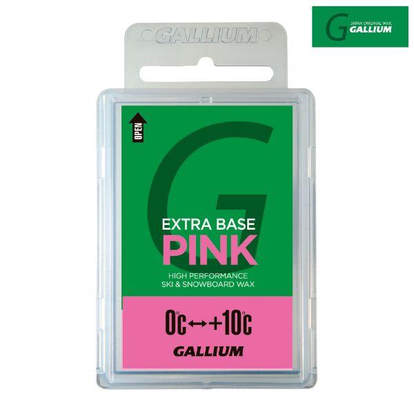 GALLIUM EXTRA BASE PINK WAX 100gシーズン前のベースワックスやAXF・AXシリーズのベースワックスに   0℃←→+10℃　水分の多い雪・古い雪 雪温0℃以上で、水が浮いたような雪や、雨降りの時に驚くほどの撥水...