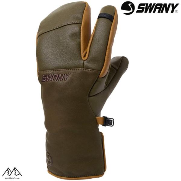 SWANY Valcanオールレザーの3 Fingerであたたかさと操作性を兼ね備えた本格的なスキーグローブ。手を包み込む独自のカッティングでフィット感が良く操作性の良さを実感できます。人体工学に基づき、フィット感を追求したオリジナルカッテ...