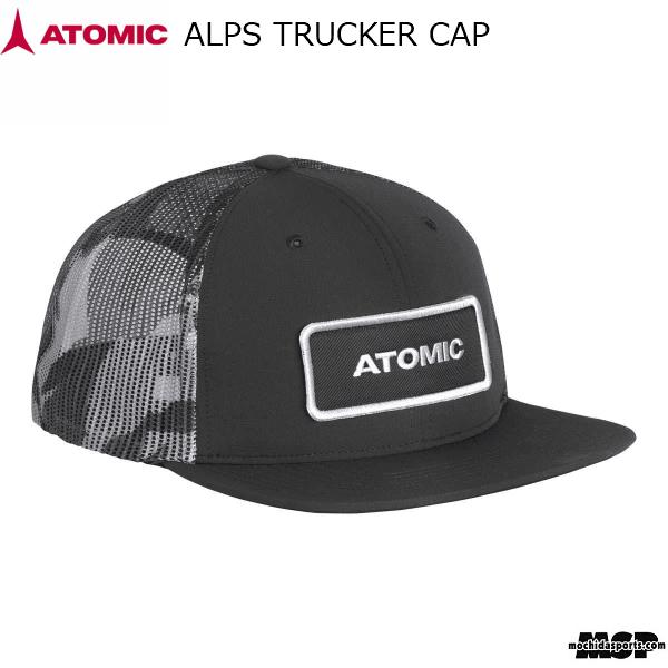 ATOMIC ALPS TRUCKER CAPアトミック キャップ　ブラック　     Color    BLACK    Weight    100g    Size    FREE    Fabric    100% Polyester...