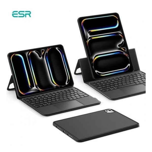 ESR 「ASCEND マグネットキーボードケース」は、トラックパッド付き＆角度自在のスタンドを備えた、iPad Pro 11インチ（M4）専用Bluetoothキーボードケースです。マグネット着脱式の2WAY仕様で、作業に集中したいときは...