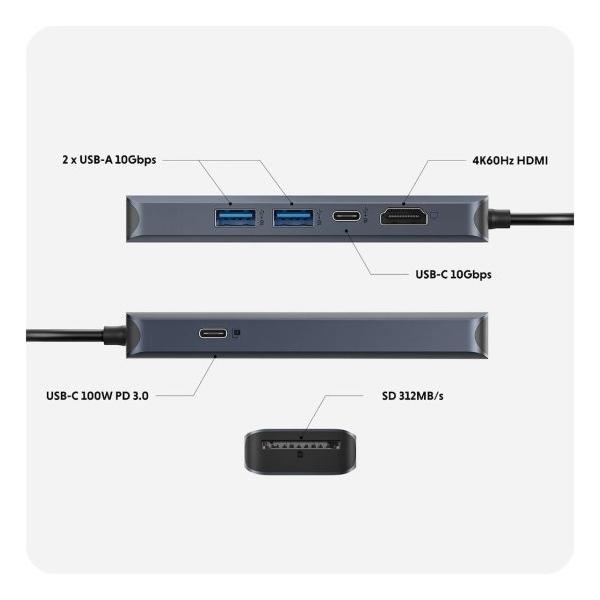 HyperDrive Next 6 Port USB-C ハブは、クリエイター・ビデオエディター・フォトグラファーの創造性をサポートするために生まれた、HYPERの次世代6ポートUSB-Cハブです。4K60Hz出力が可能なHDMIポートと、...