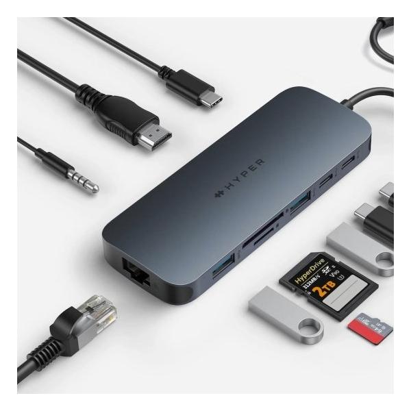 HYPER GEN2 10-in-1 USB-Cハブは、クリエイター・ビデオエディター・フォトグラファーの創造性をサポートするために生まれた、HYPERの次世代10ポートUSB-Cハブです。4K60Hz出力が可能なHDMIポートと、従来の2...