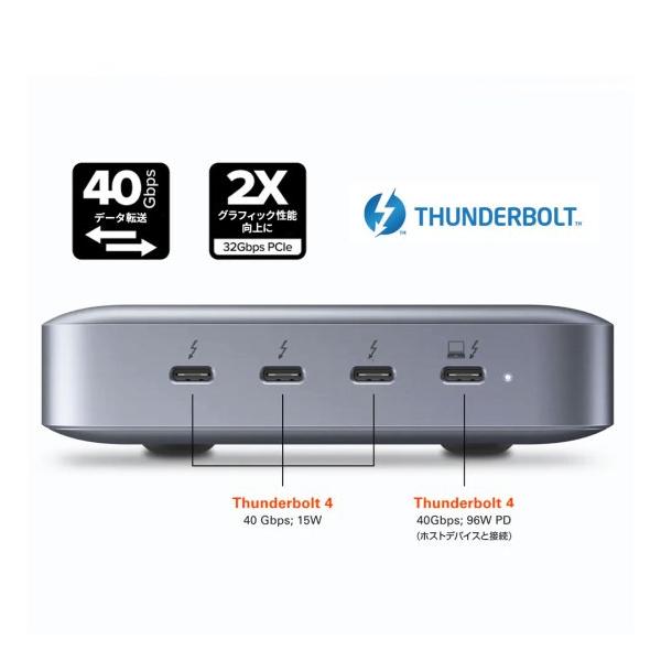 HyperDrive Thunderbolt 4 GaN電源一体型パワーハブは、最先端のクリエイターのために設計された、世界初のGaN電源一体型Thunderbolt 4ハブです。3つのThunderbolt 4ポートを搭載。40Gbpsデ...