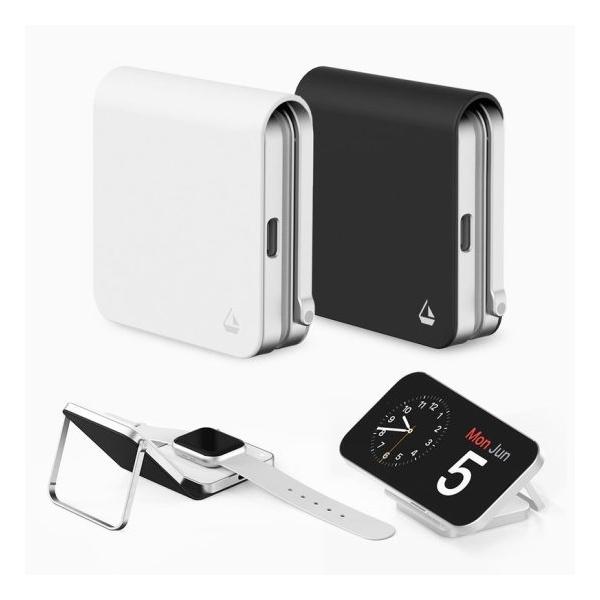 Hacray 2 in 1 折りたたみワイヤレス充電スタンドは、超軽量で折りたたんで手のひらサイズに収まり、持ち運びに便利です。iPhone・Apple Watch・Air Podsなどのデバイスを2台同時に最大18Wで充電可能。本革とアル...