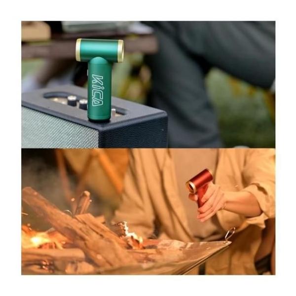 KiCA Jet Fan 2Sは、噴射・吸引を1台で行えるコンパクトボディのエアブローガンです。最大風速27.5m/秒の強力な風を発生させ、毎日の掃除・アウトドア・イベントなどあらゆる場面で活躍します。大容量バッテリー内蔵で、最大3.5時間...