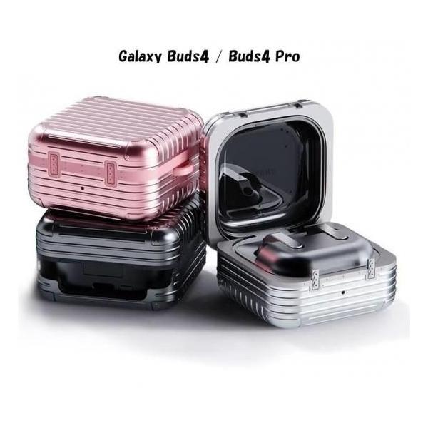 miak 「キャリーケース」は細部にまでこだわったスーツケースデザインがユニークなGalaxy Budsケースです。軟質のTPUと硬質なポリカーボネートの二重構造でしっかり保護、持ち運びに便利なカラビナも付属します。●ユニークなスーツケース...