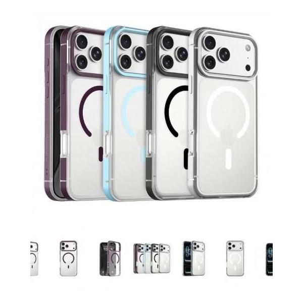 motomo「MagSafe対応 METAL CASE」は、ポリカーボネート背面とTPU＋アルミニウム合金のバンパーがデバイスを強力に守る、スタイリッシュなMagSafe対応クリアケースです。アルミ製のカメラホールとボタンカバーが高級感を際...