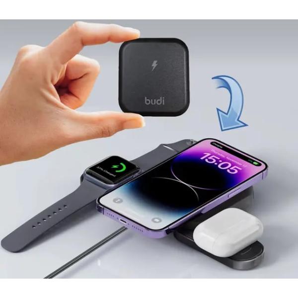 最大20W！ミニマムサイズでスマホ、アップルウォッチ、イヤホンを同時に急速充電！アップルウォッチ Apple Watch AirPods エアーポッズ iPhone アイフォン アイフォ−ン android アンドロイド スマートフォン等　...