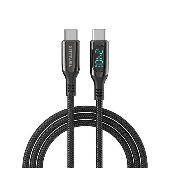 TIKTAALIK 240W PD ケーブルは、Qualcomm Quick Charge 4.0の高速充電に対応し、最大240Wでの送電が可能なUSB-Cケーブルです。ケーブル長は1.5mで取り回しが良く、さまざまなシーンで便利に使用でき...