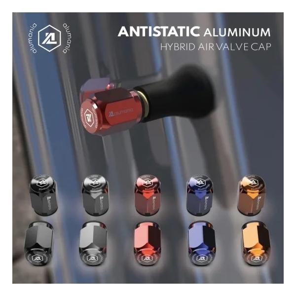 アンチスタティクエアバルブキャップは、自動車などのタイヤエアバルブのネジ部に用いられる真鍮とアルミバルブキャップとの組み合わせで発生する「異種金属接触腐食」を発生させないように、樹脂ネジ化したインナーとフルビレットのアルミ製アウターを組み合...