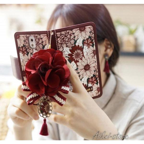 ショルダーバッグ風のデザインが可愛いスマホカバーです。モチーフのお花がアクセントになります?サイズについて対応機種 iPhoneX、iPhone7、iPhone8、iPhone7plus、iPhone8plus、iPhone6、iPhone...