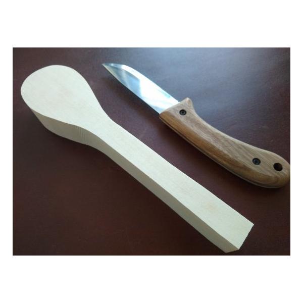 スプーンカービング用にカットされた木材です。〜セット内容〜カービング用スプーンブランク　１個〜サイズ〜２６０ｘ６５ｘ４０ｍｍ＊商品画像のナイフは付属しません。