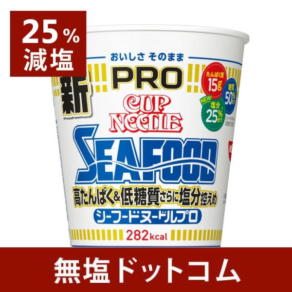 味わいと食べ応えはそのままに塩分を25%カットカップヌードルPRO