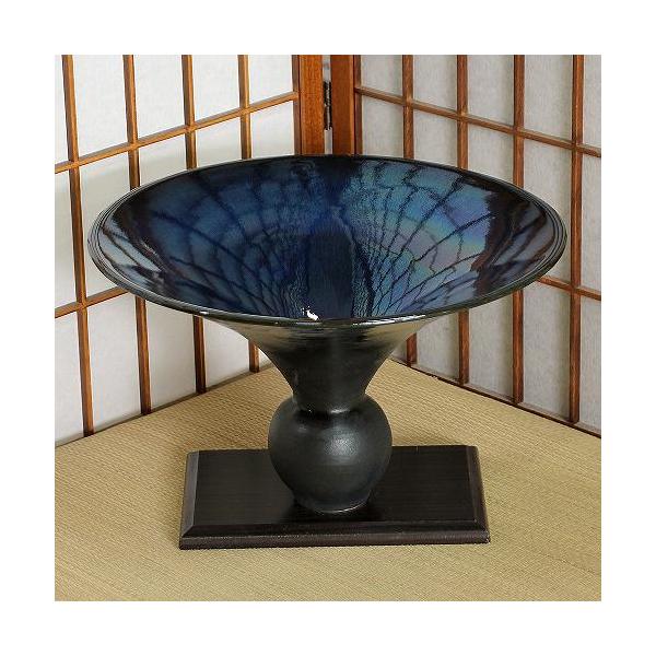 【スペック】花器：Φ37×高22(cm) 信楽焼・国産【備考】1点物、数量限定物の商品となります。花台などは付きません。華道用品にて別売りで販売しております。箱に入れてお届けします。池坊などの、華道、生花用としてお使い頂ける、おしゃれな生け...