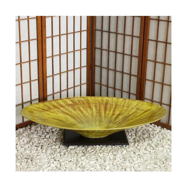 【スペック】水盤  27号：幅81×奥行46.5×高さ15.5(cm) 信楽焼・国産【備考】花台等は付きません。華道用品にて販売しております。サイズが大きいため専用箱では無く、緩衝材、数重枚段ボールに巻いてお届けします。池坊・嵯峨御流など、...