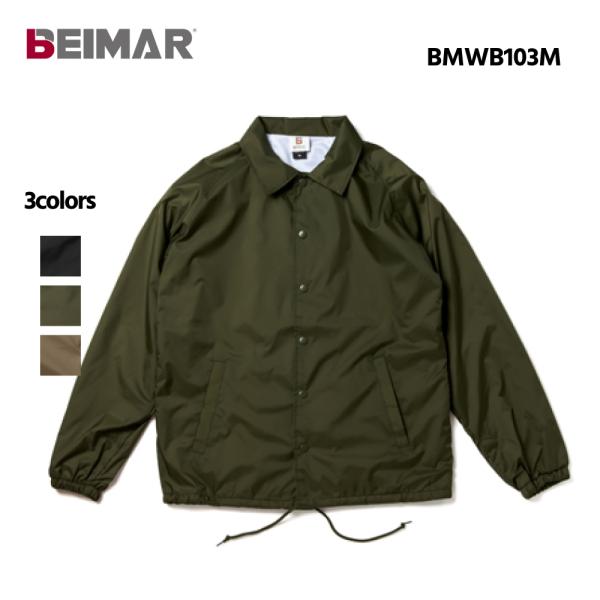 ■商品名BEIMAR  / ビーマー　BMWB103M　 BEIMAR ライトラインコーチジャケット■商品説明文アメリカでも人気の高いBEIMARのコーチジャケットにカラー別注アメリカンブランドならではのラグランスリーブコーチジャケットには...
