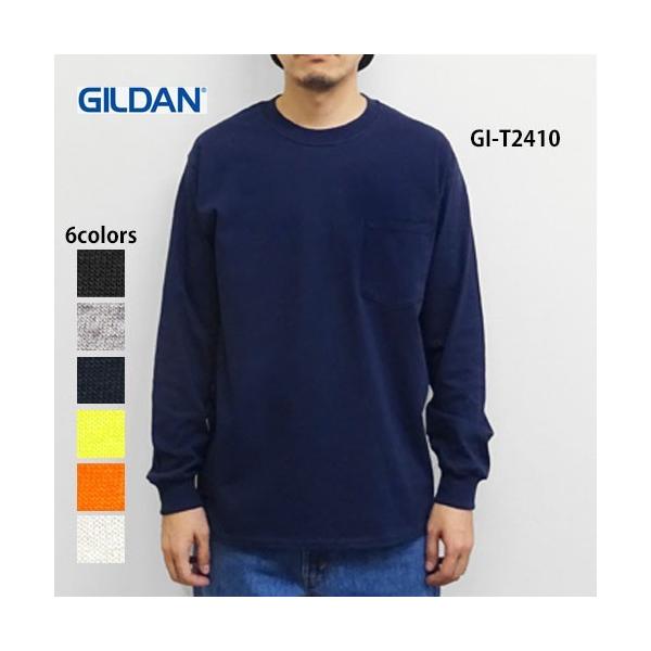 ■商品名GILDAN / ギルダン 6ozウルトラコットン長袖ポケットT■型番 T2410■商品説明文・アメリカンクラシックを体現したクルーネックのポケット付き長袖Tシャツ。・人気のオープンエンド糸を使用した6.0オンス。・襟はダブルステッ...