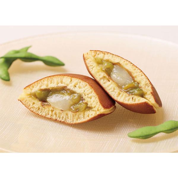 【商品説明】風味の良い枝豆餡をはさんで仕上げた季節限定のどら焼きです。餡になめらかなお餅と枝豆が入っていますので、それぞれの食感もお楽しみいただけます。【日保ち】5日　※商品発送日からの目安です。【アレルギー】小麦、卵、乳、大豆 ※特定原材...