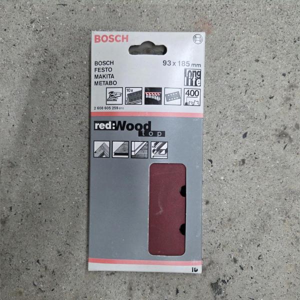 ボッシュ GSS23AE/MF・GSS230AE/MF用ペーパー #400 10枚入 93×185mm 2608605259【商品の状態】長期在庫による汚れ※北海道・沖縄・離島は送料見積もりとなります。