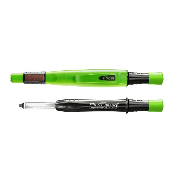 Pica-Big-dryシリーズロングライフ 建築用 シャープペンシル商品番号：6060芯径：2×5mm芯の長さ：140mmプロフェッショナルのための建築現場用鉛筆。どんな要求にも耐える、丈夫で頑丈なマーカー。2x5mmの太い芯は、墨付けの...