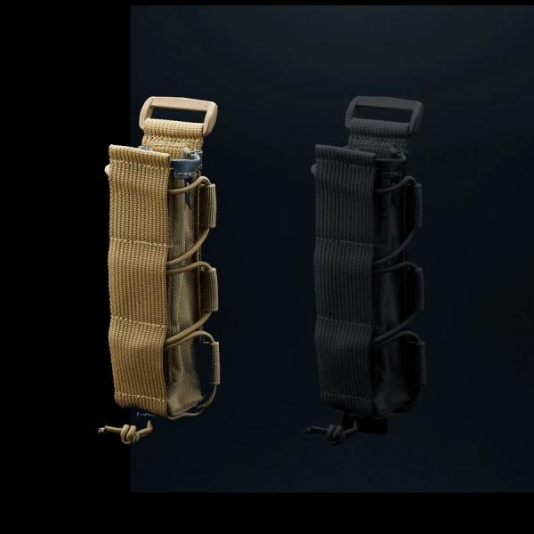 【細いギアの収納に最適。スリムな万能ポーチ】商品名：ユーティリティポーチ(スモールロング)品番：RD-02-010カラー：コヨーテ（C）・ブラック（B）重量：67ｇ寸法：H140×W45×D20(mm)材質：ナイロン/ポリエステル生産国：日...