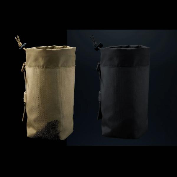 【大きく開口する巾着型ポーチ】商品名：ダンプポーチ品番：RD-02-012カラー：コヨーテ（C）・ブラック（B）重量：85ｇ寸法：H190×W100×D100(mm)材質：ナイロン/ポリエステル生産国：日本〜ABOUT RYDEN〜・高い耐...