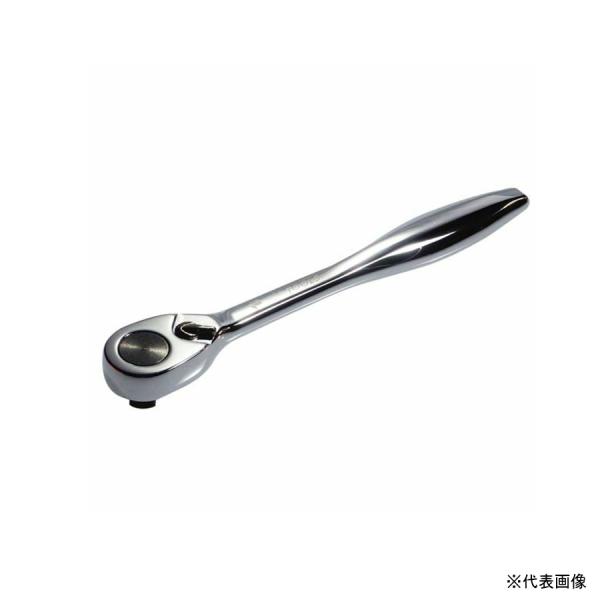 ギア数120枚！小判型ラチェットとして、世界で紹介されているラチェットハンドルの中でも、トップクラスのギア数を誇るラチェットハンドル！・ギア数が120枚のため送り角がわずか3度となり狭所でも小さい振り幅で作業可能。・接触面が広く力を分散する...