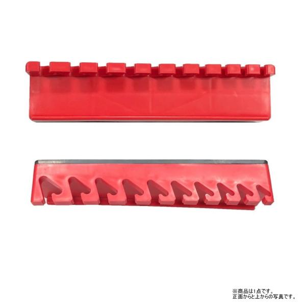 WIT　10pcs マグネットレンチホルダー 8mm~19mm MWR1010マグネットタイプのレンチラック。レンチのヘッド部に引っ掛けて使用するタイプです。▼スペック レンチ収納本数：10本 適応サイズ：8mm〜19mm幅235mm x ...