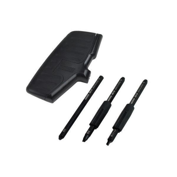 ■エンジニア ネジ外し専用工具 ネジバズーカ DBZ-55B■品番：DBZ-55B■ENGINEER 潰れたネジが回せる！外せる！エンジニアより新登場！遂に皿ネジも！なんと六角も！■セット内容:ビット3本組(DBZ-51・52・53)、ラバ...