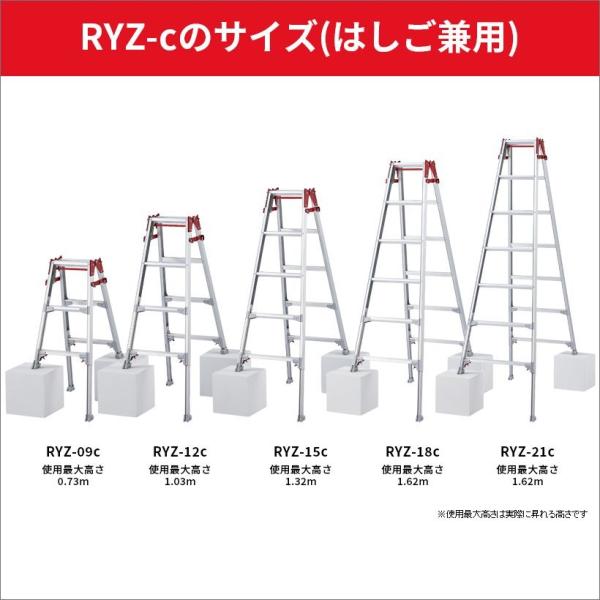長谷川工業 (ハセガワ) RYZ-27c 脚伸縮専用脚立 9尺 ワンタッチバー 9段天板高さ2.51〜2.82m シルバー 専用脚立 アルミ製 作業用脚立 | MULHANDZ | SitePromo